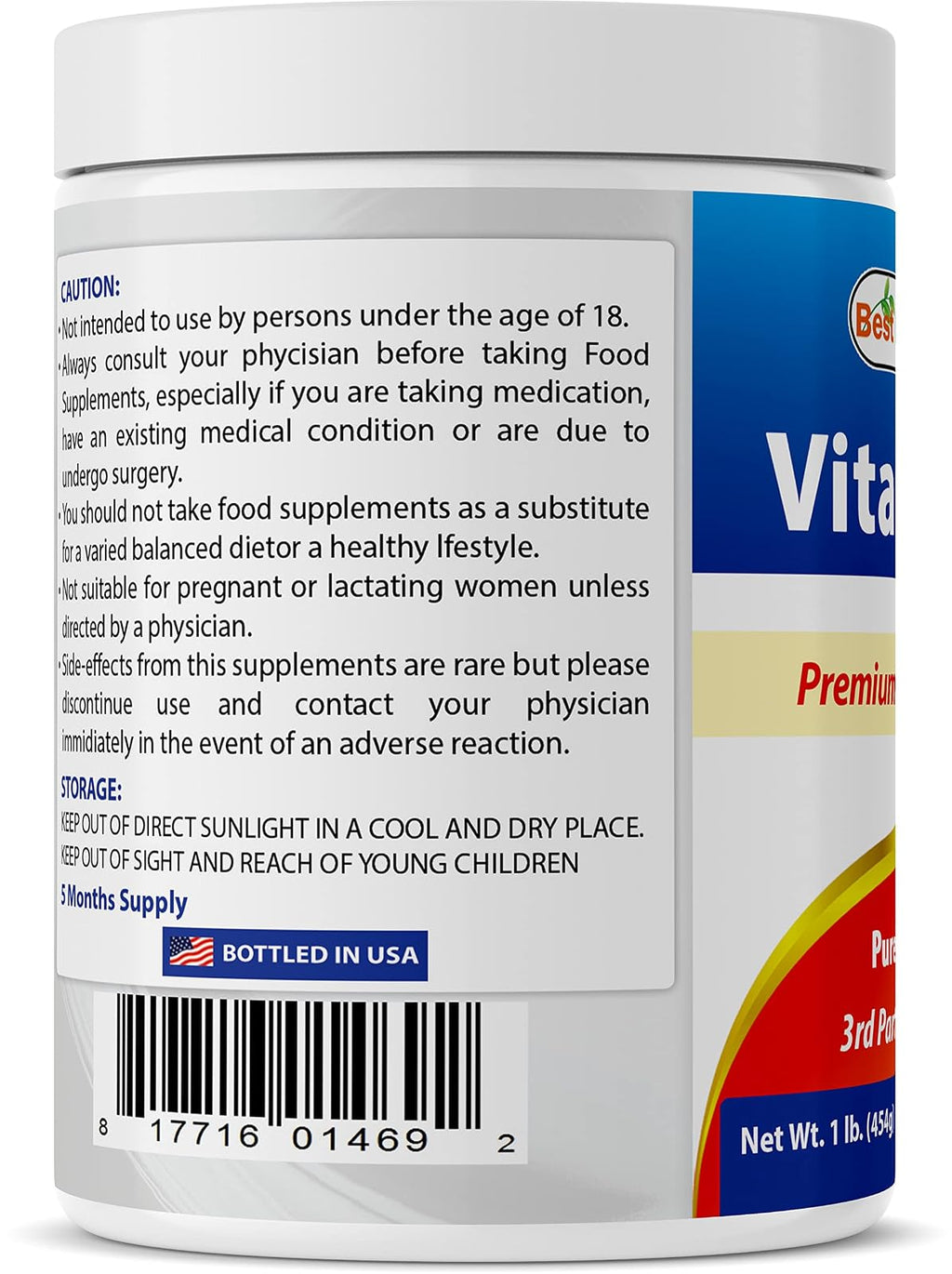 High potency vitamin C 1000mg powder