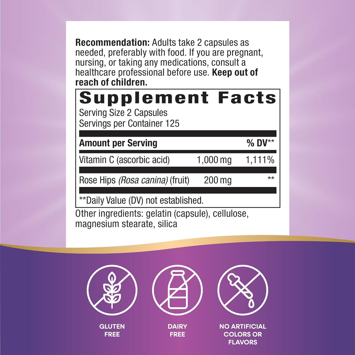 High potency vitamin C 1000mg