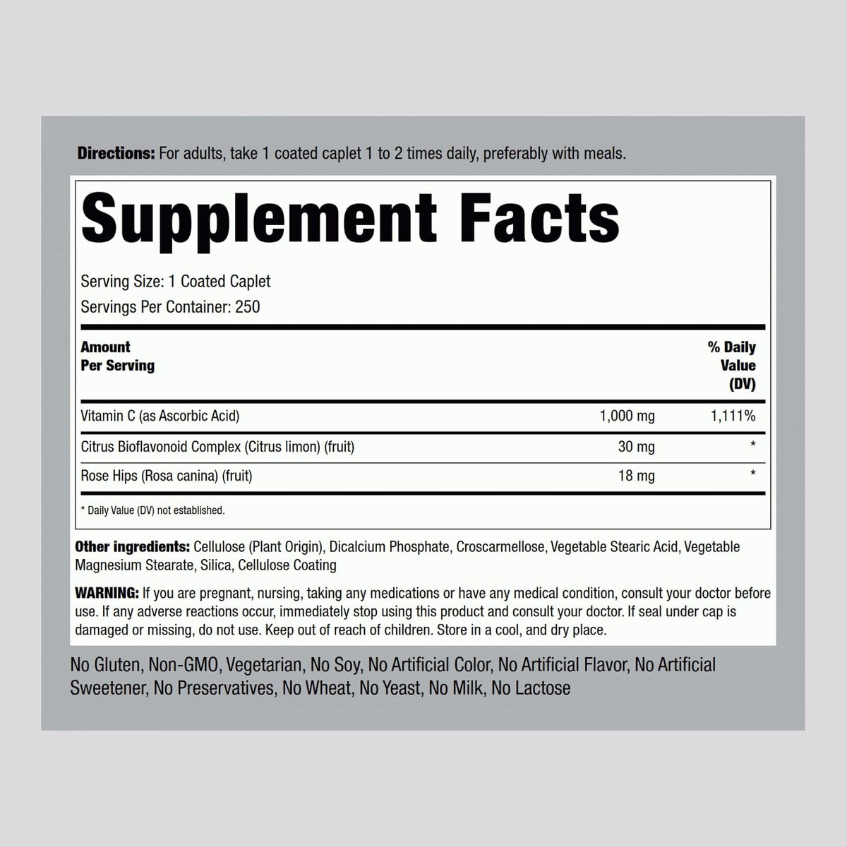 high potency vitamin C 1000mg
