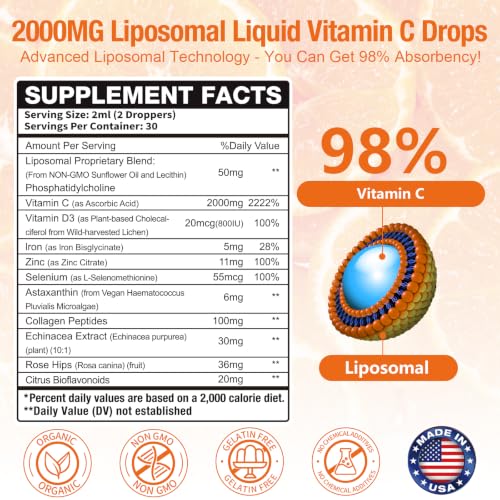 High potency Vitamin C 2000 mg