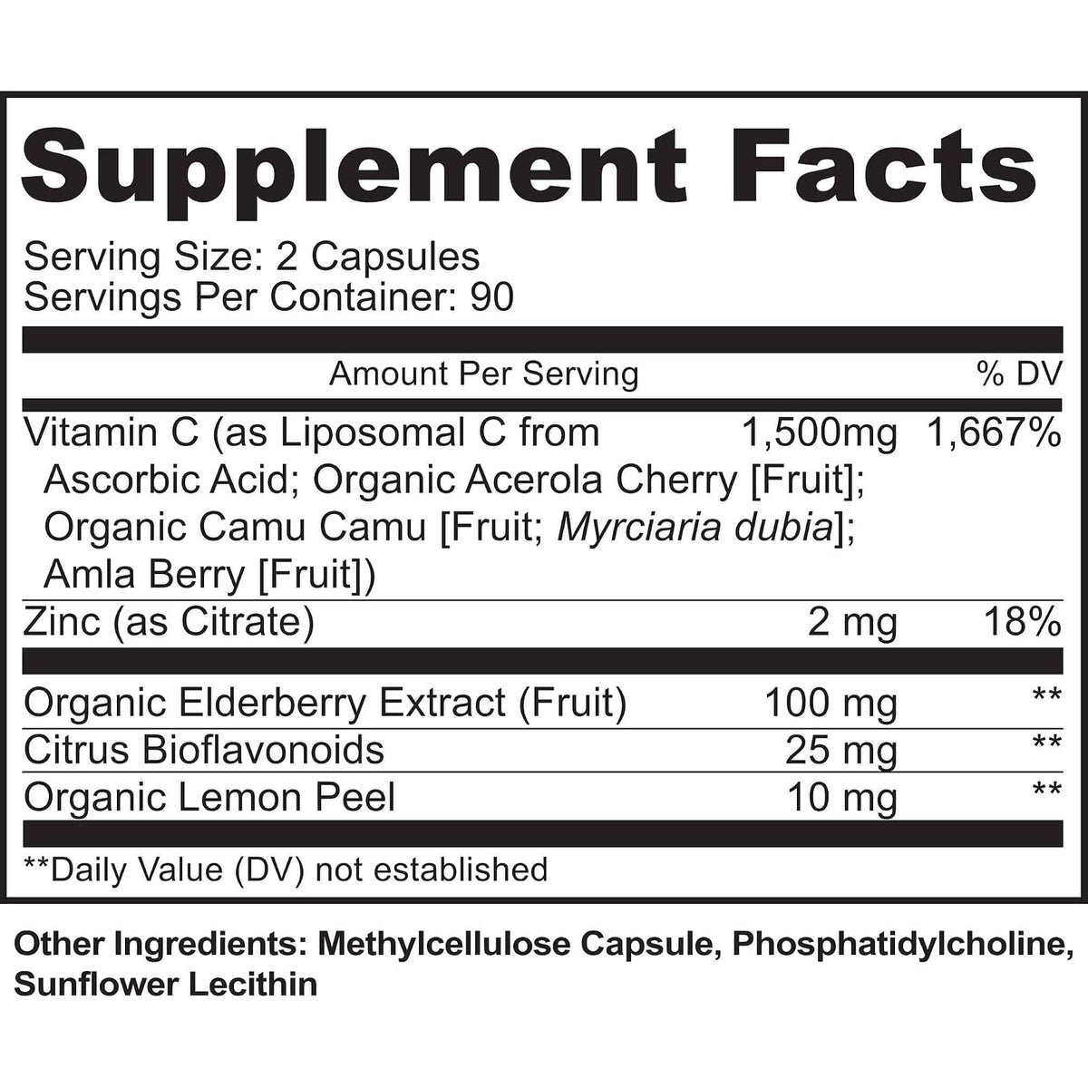 high potency vitamin c capsules