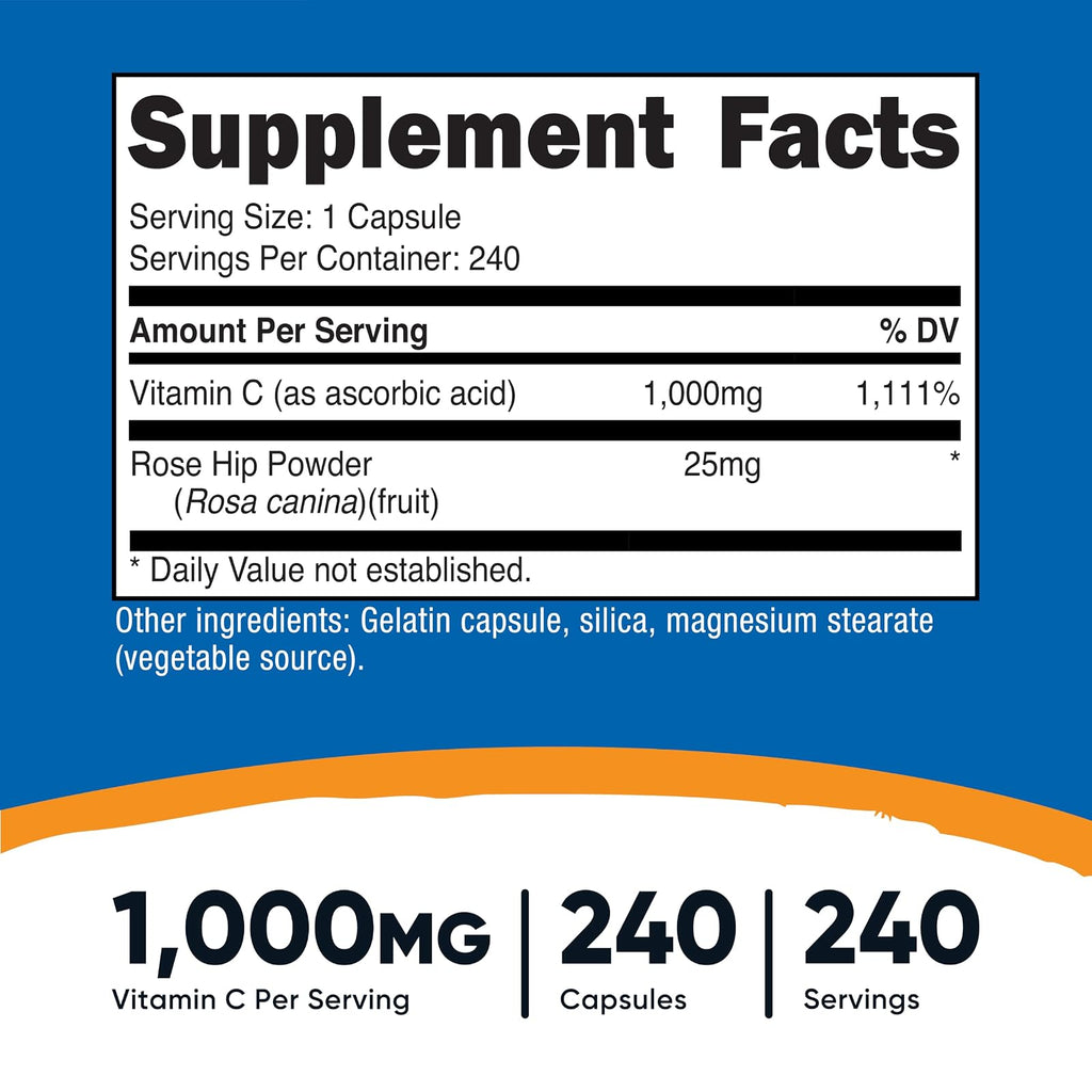 high potency vitamin C capsules