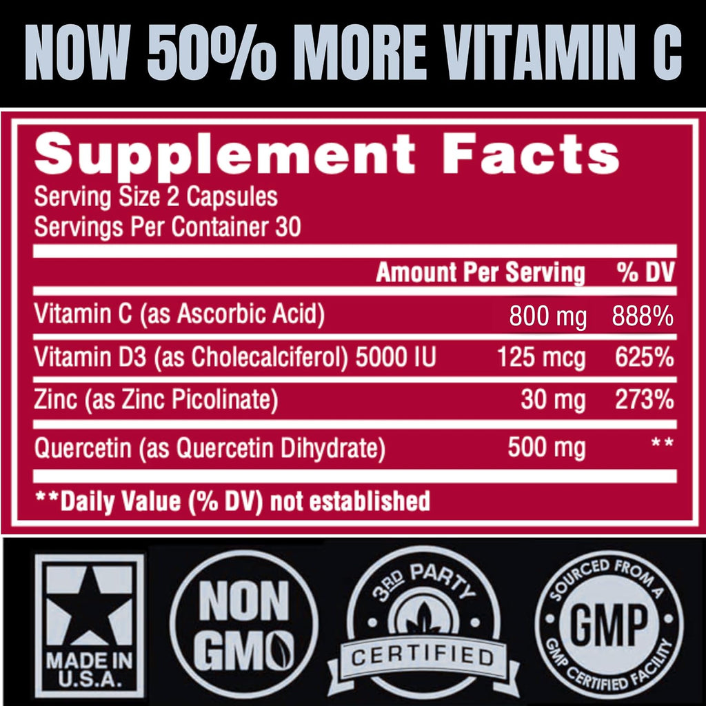 High potency Vitamin C capsules