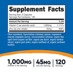 High potency Vitamin C capsules