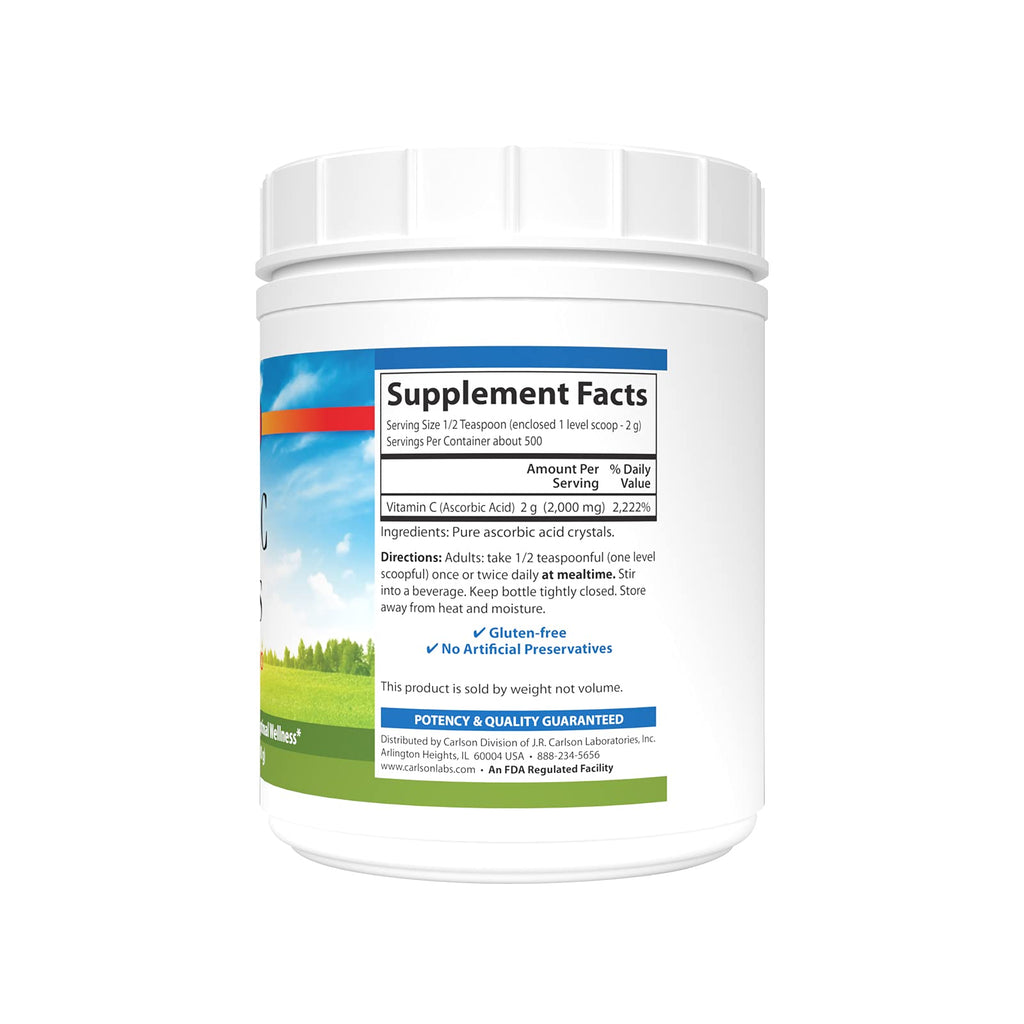 High potency Vitamin C crystals 2000 mg