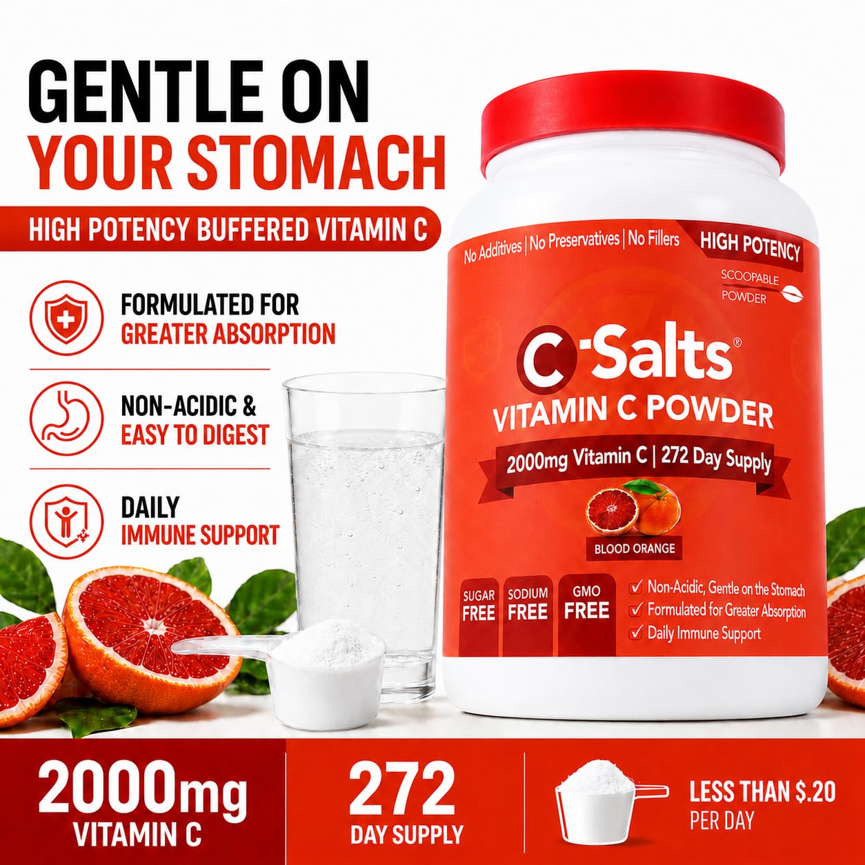 High potency Vitamin C powder