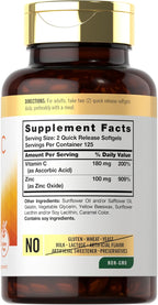 High potency Vitamin C softgels