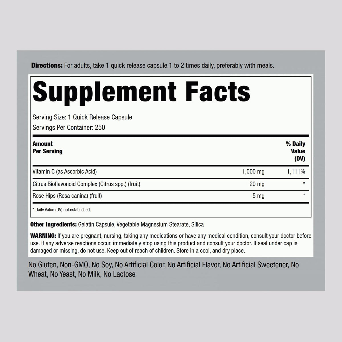 high potency vitamin C supplement