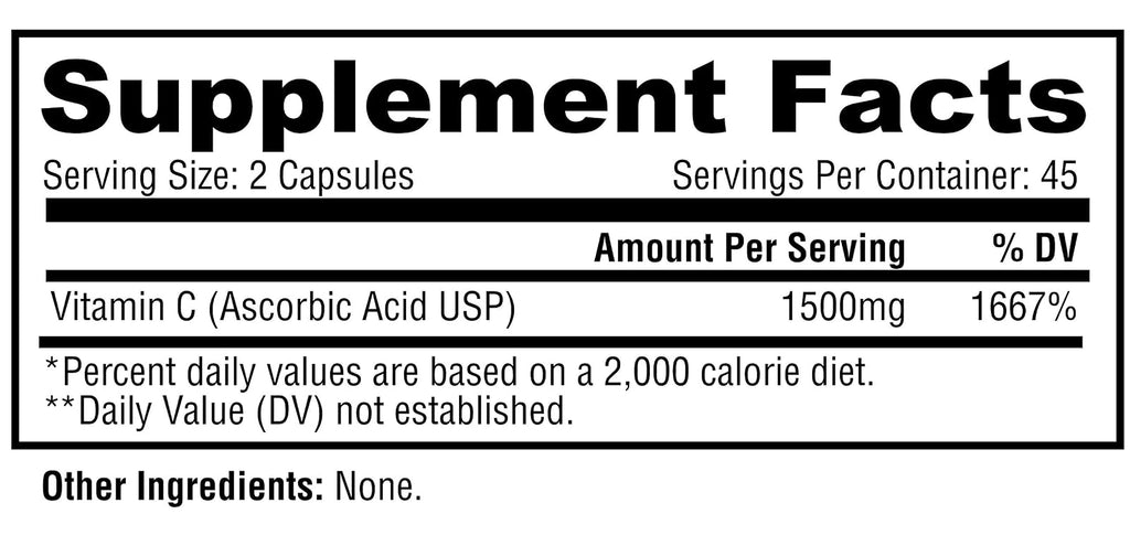 high potency Vitamin C supplement