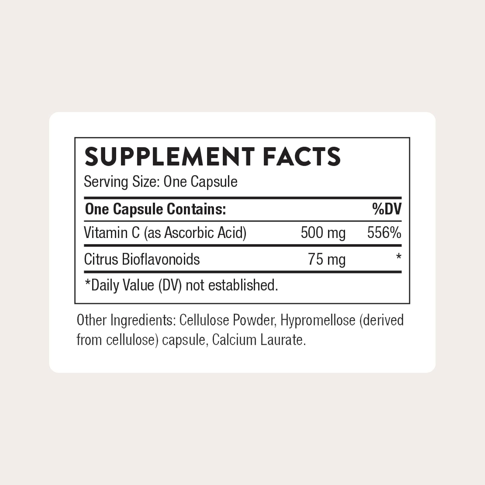 high potency vitamin C supplement