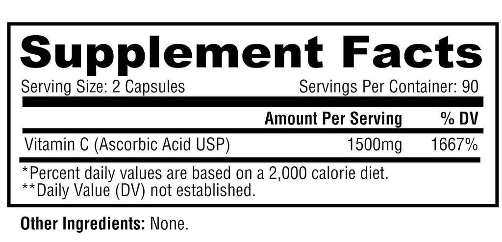 high potency Vitamin C supplement