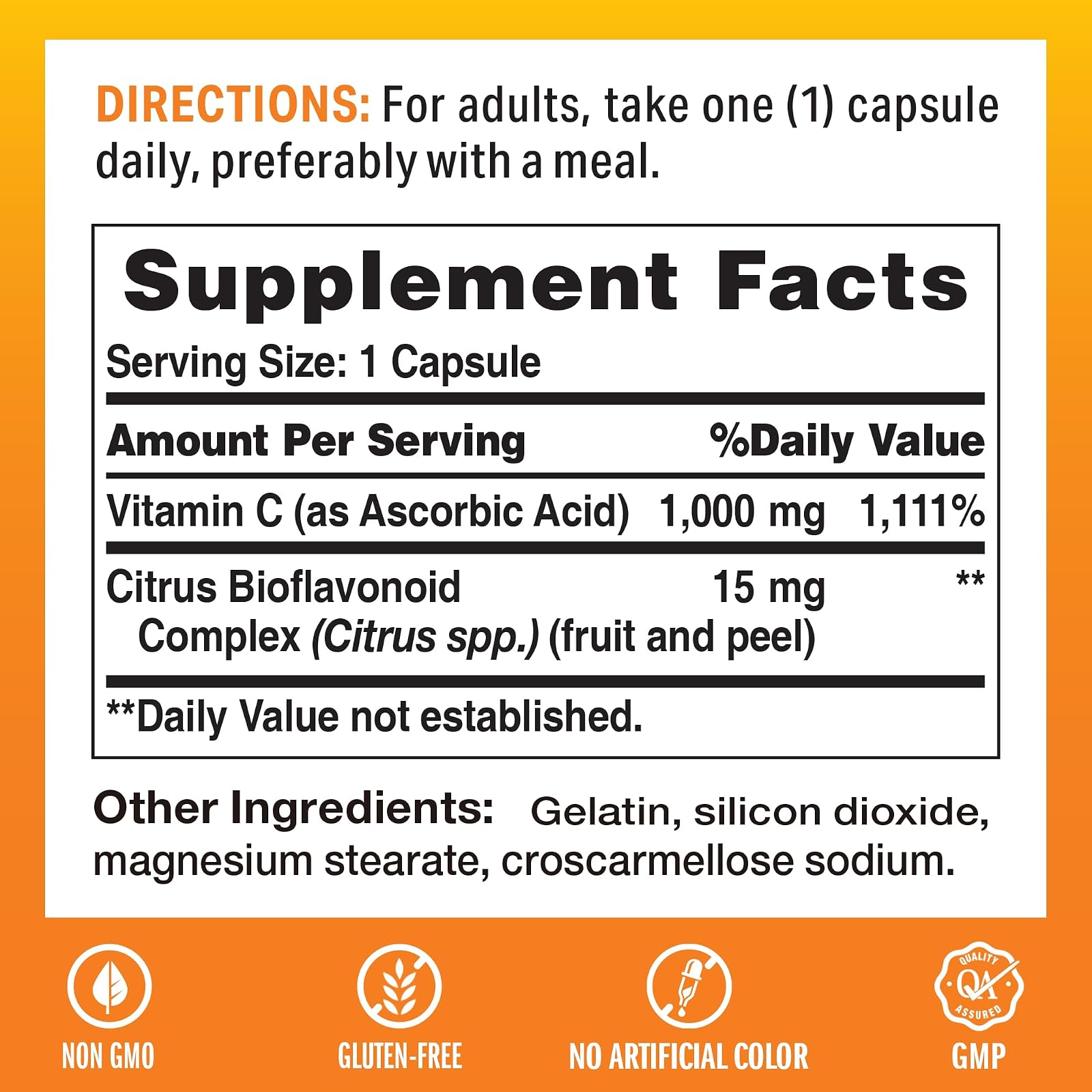 High potency vitamin C supplement