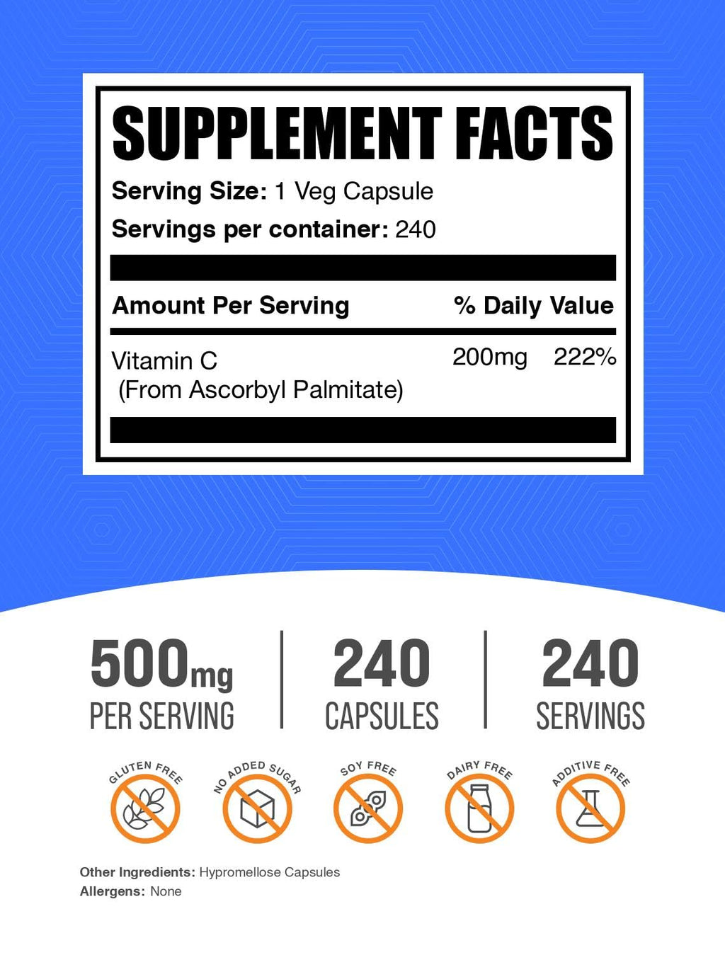 High potency vitamin C supplement