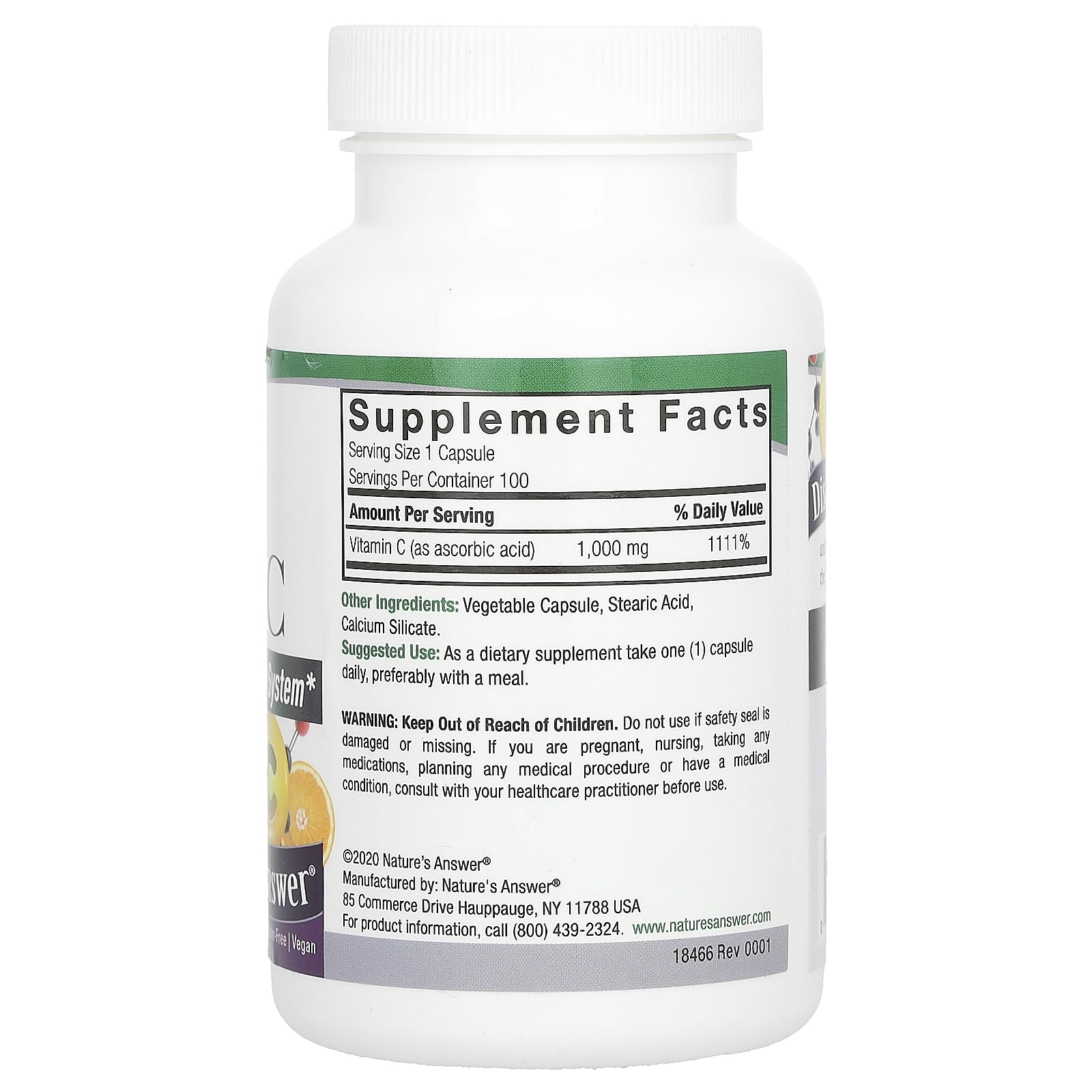 high potency Vitamin C supplement