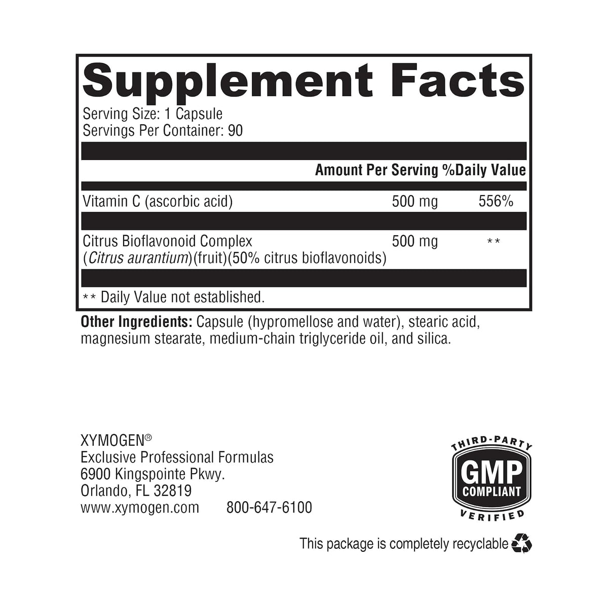 high potency Vitamin C supplement