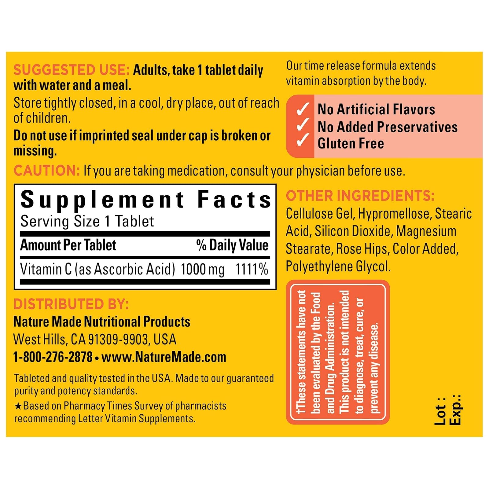 high potency vitamin C tablets