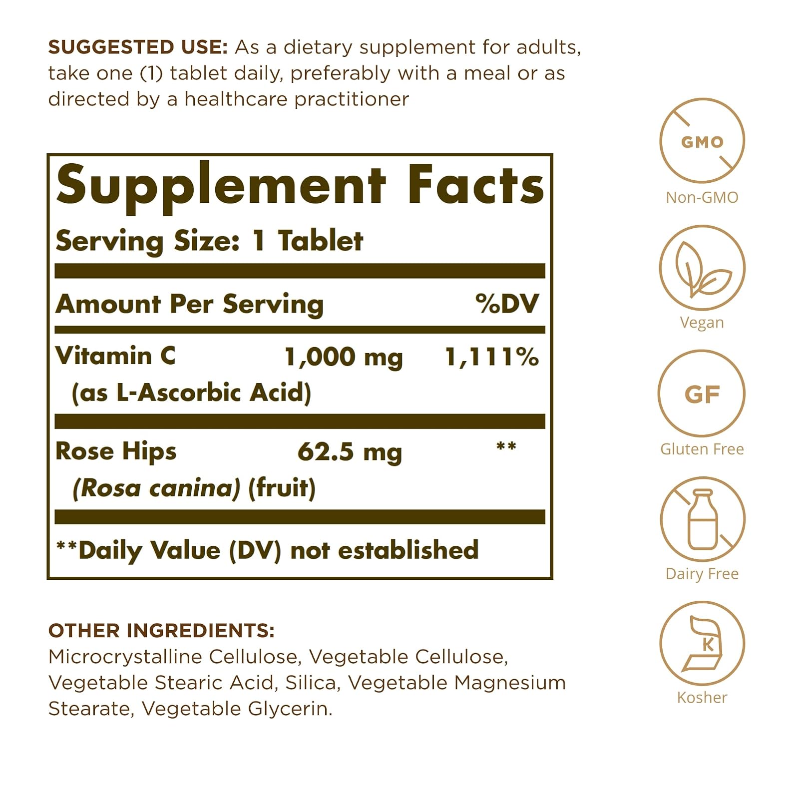 high potency vitamin C with rose hips