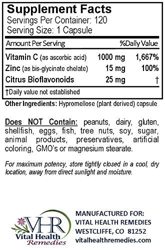 high potency Vitamin C with Zinc