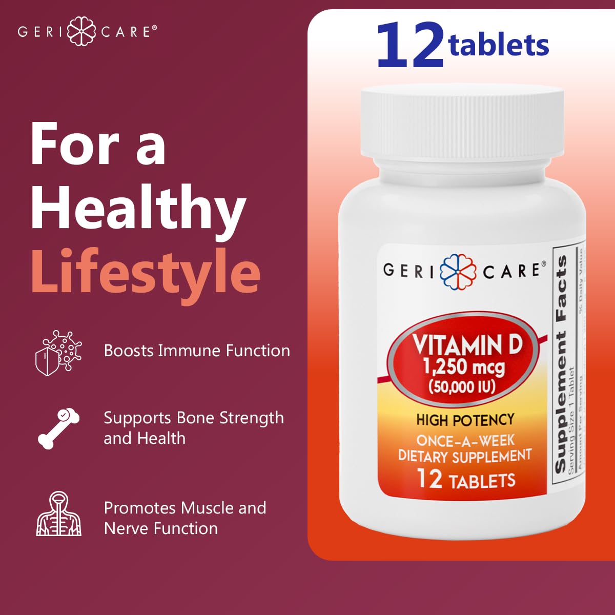 High potency vitamin D 1,250 mcg