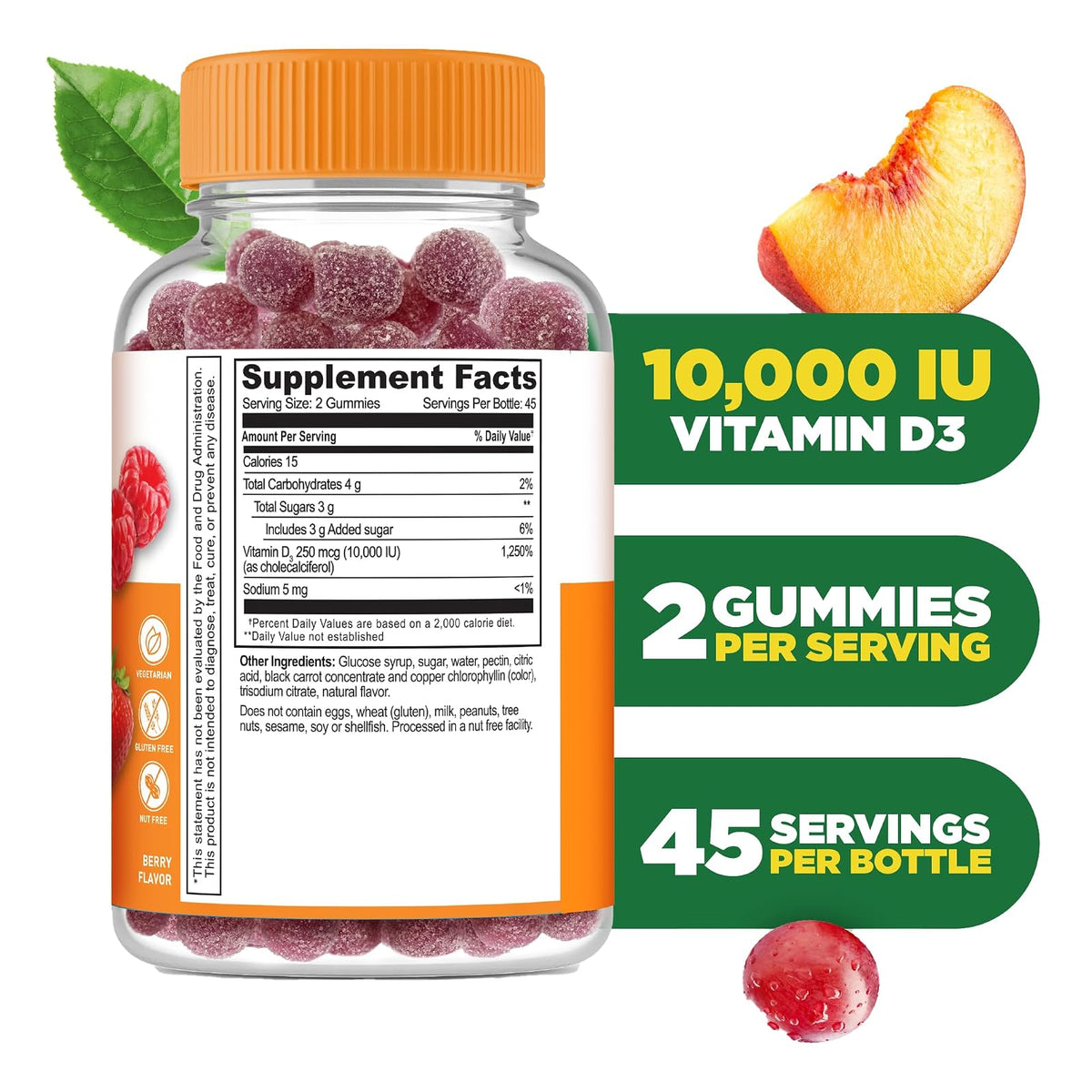 High potency vitamin D 10,000 IU