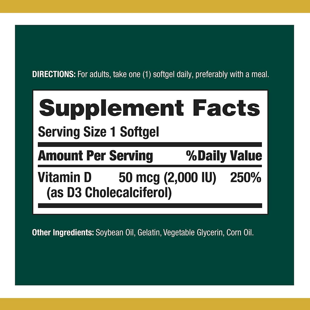 High potency vitamin D 2000 IU