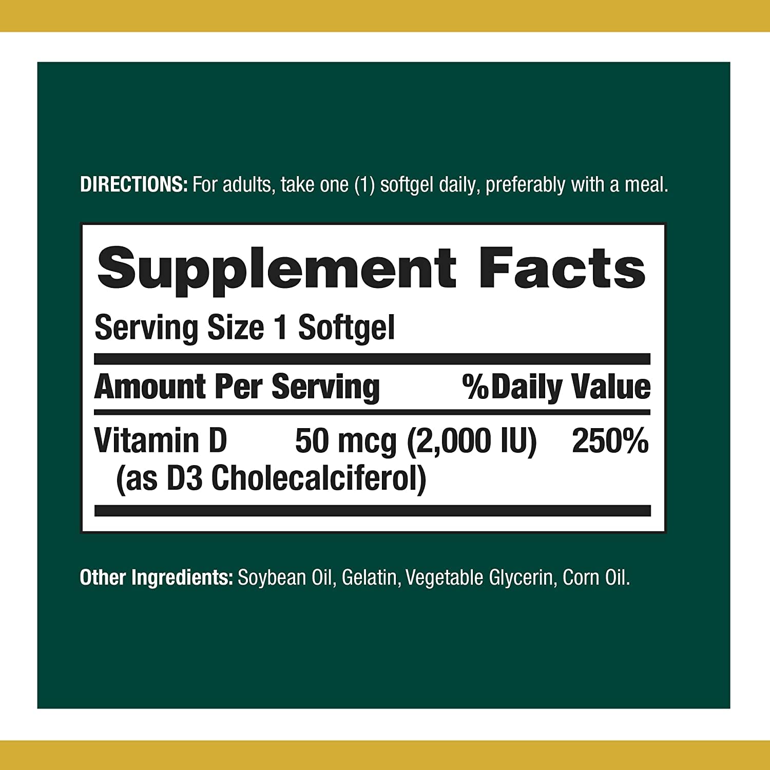High potency vitamin D 2000 IU