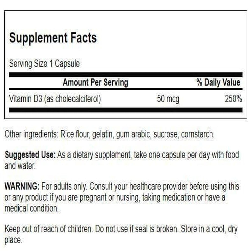 High potency vitamin D-3 2000 IU