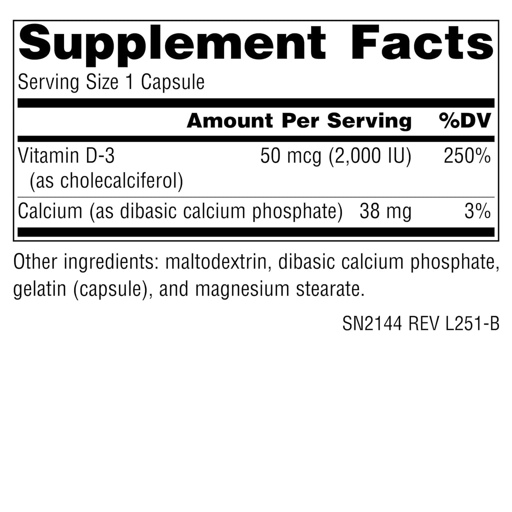 High potency Vitamin D-3 supplement