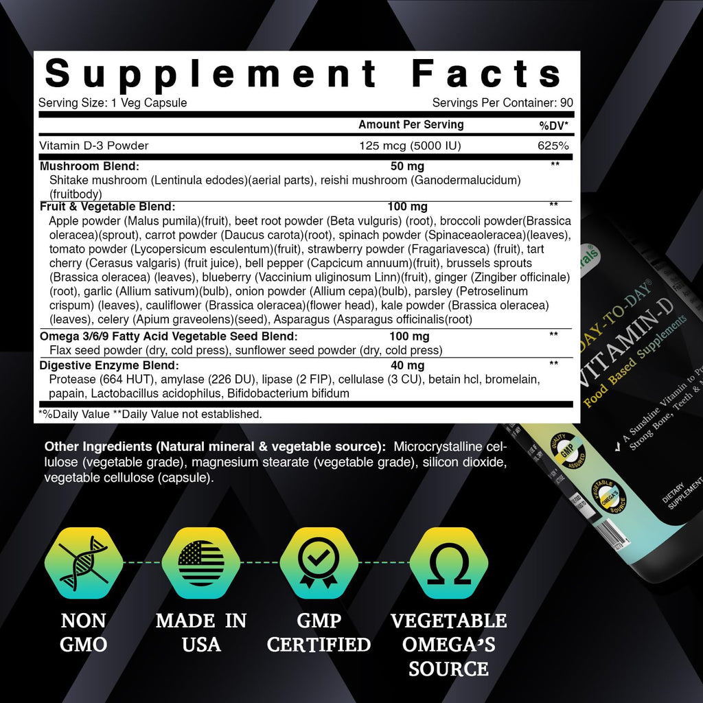 High potency Vitamin D 5000 IU