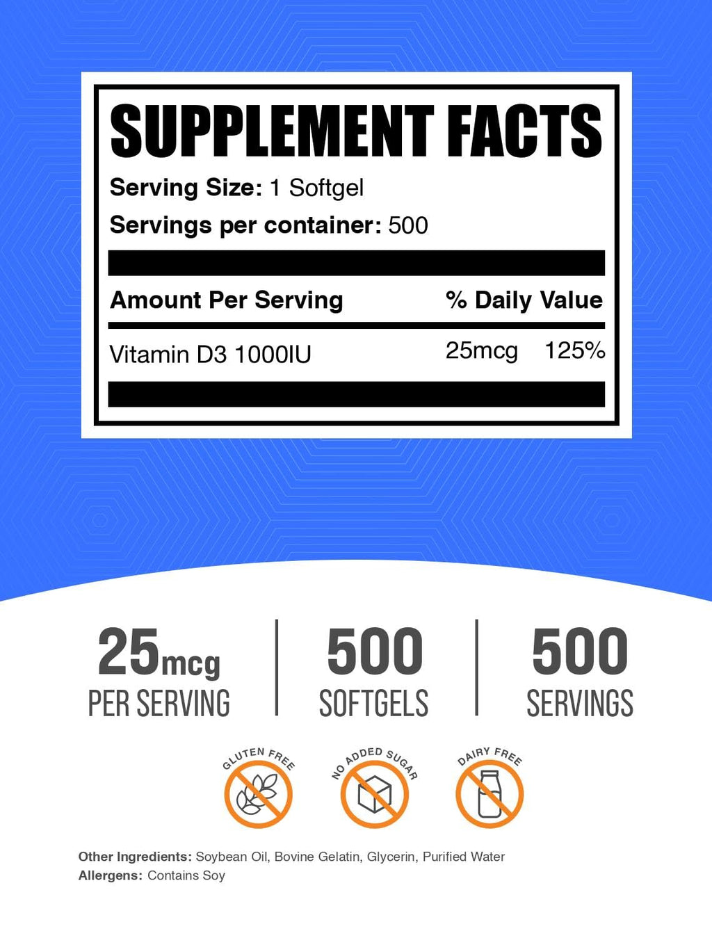 High potency vitamin D supplement