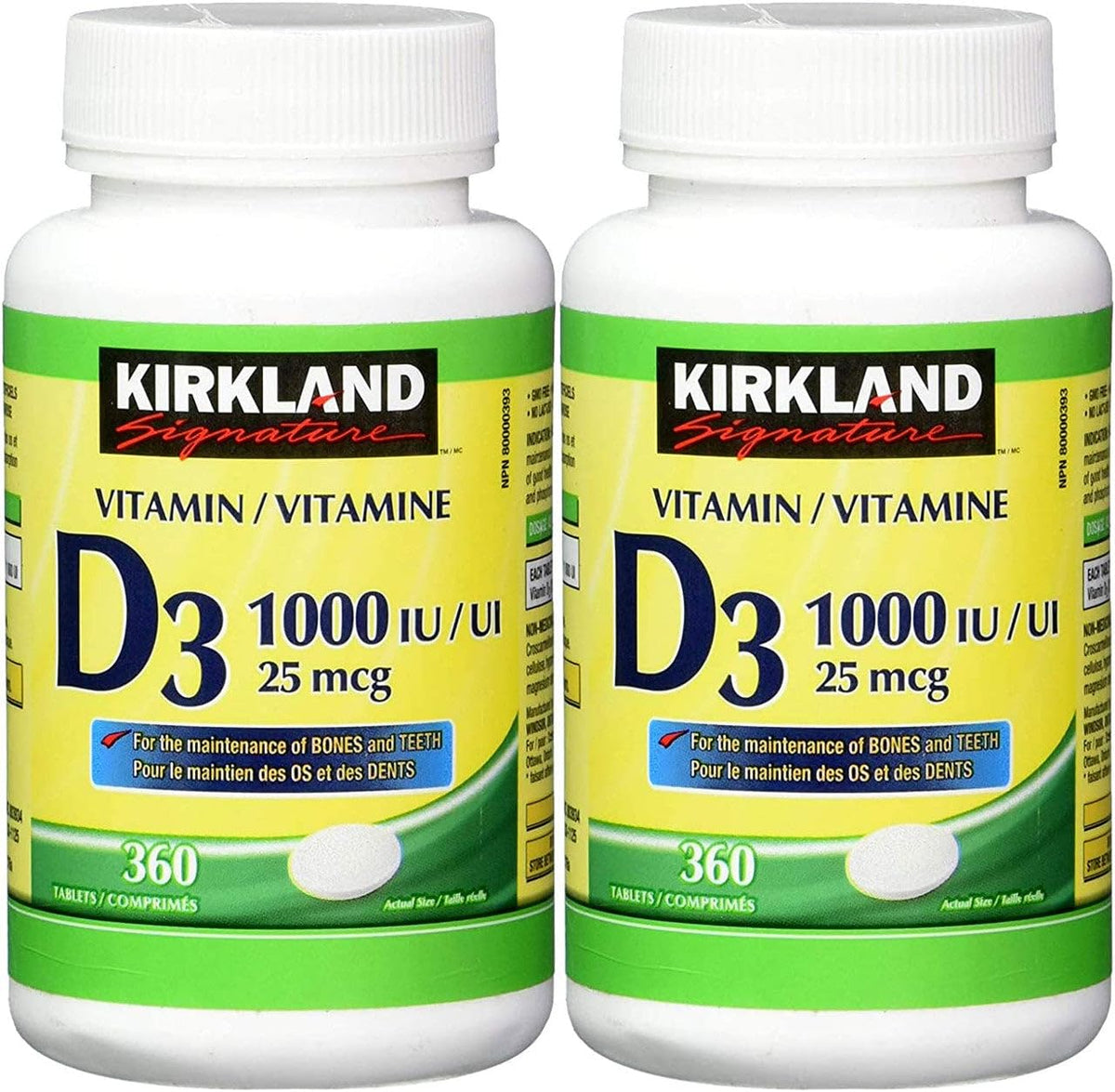 High potency Vitamin D3 1000 IU