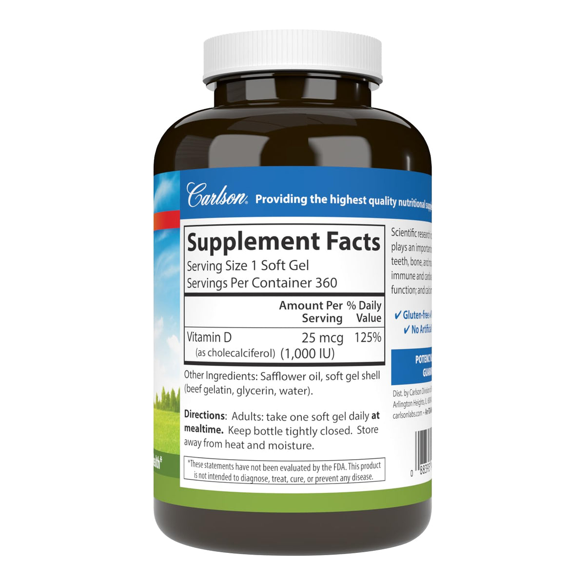 High potency vitamin D3 1000 IU