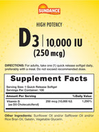High potency Vitamin D3 10000 IU