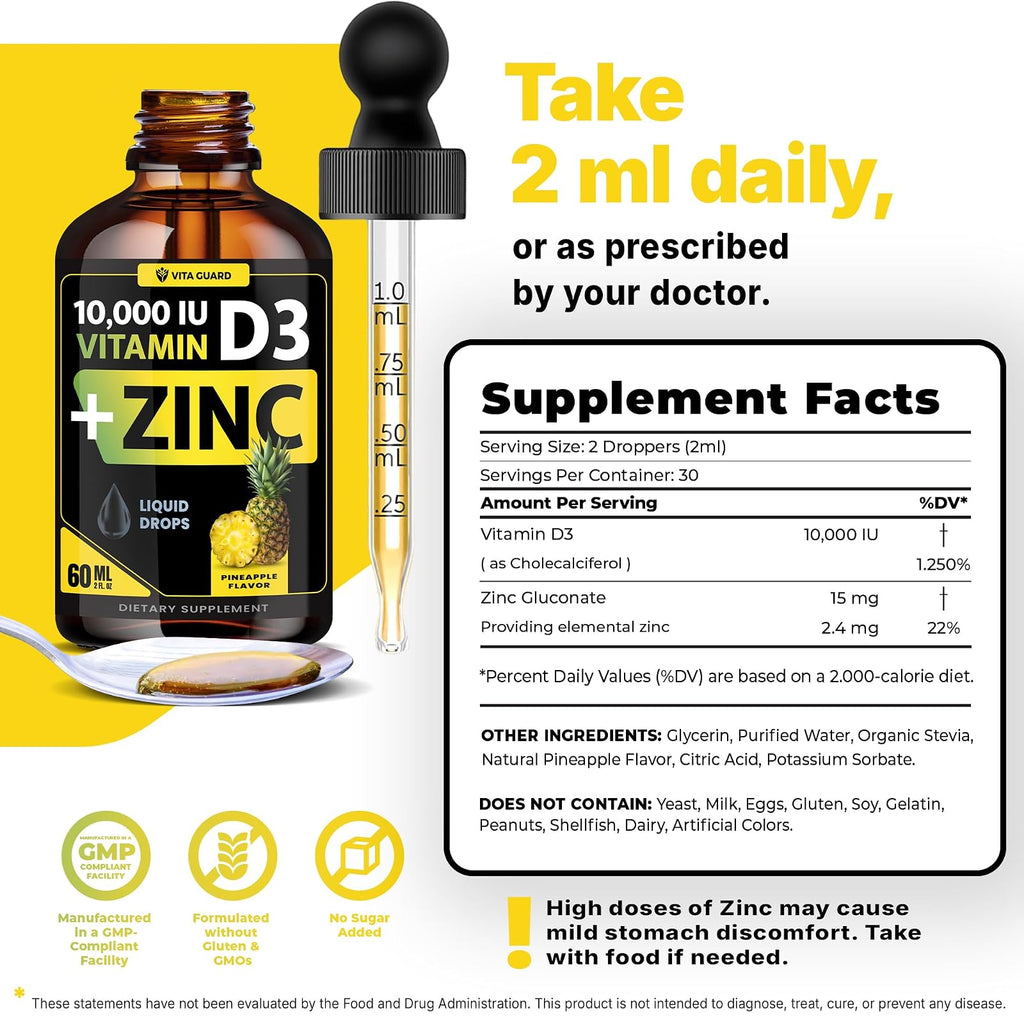 High potency Vitamin D3 10000 IU