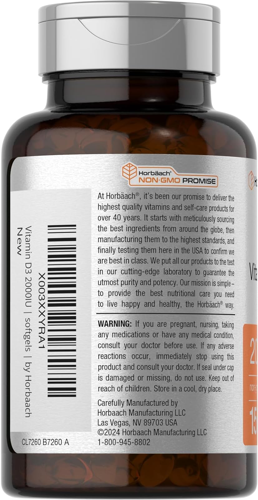 High potency Vitamin D3 2000 IU