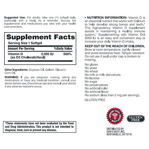 high potency vitamin D3 2000 IU