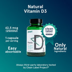High potency vitamin D3 2500 IU