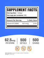 High potency Vitamin D3 2500 IU