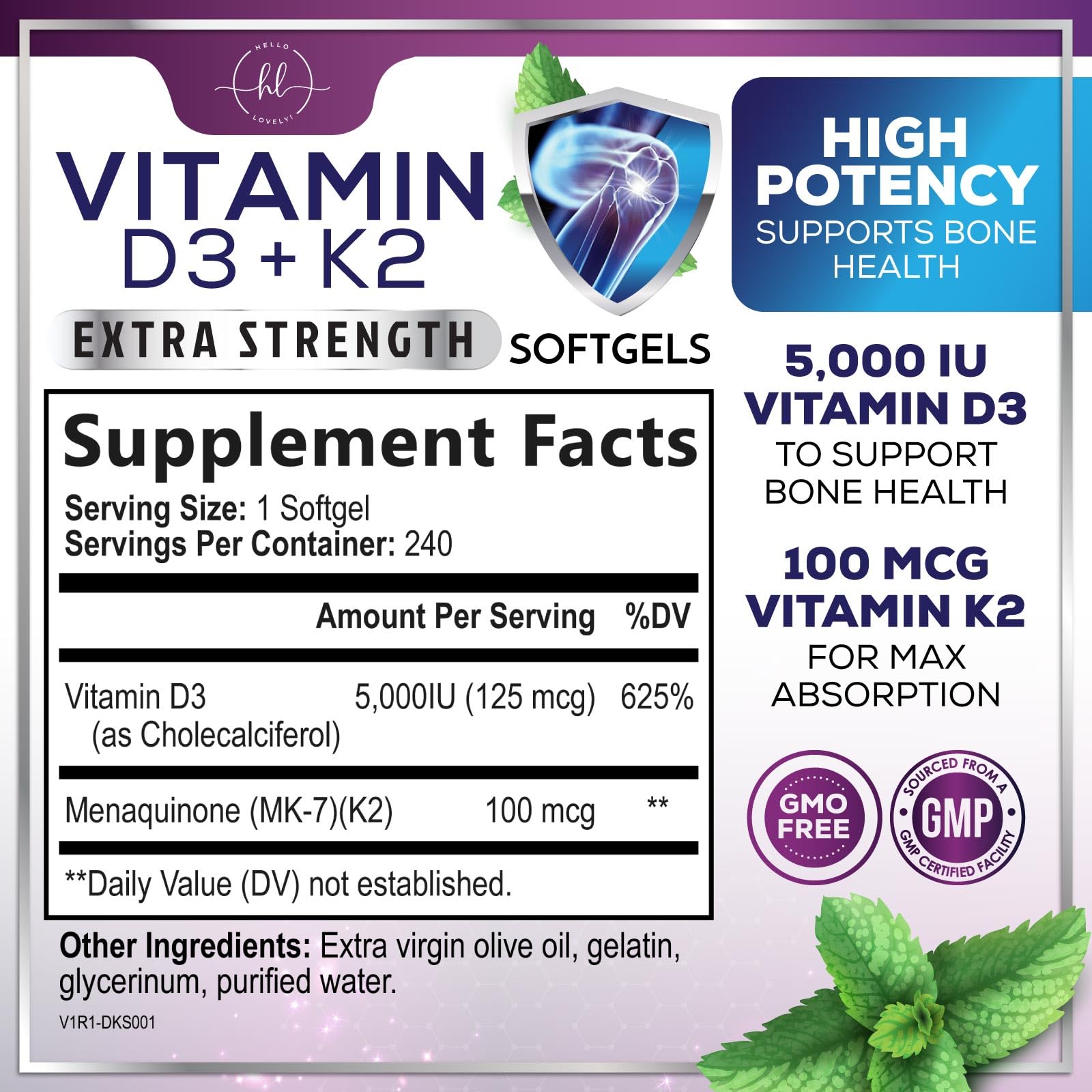 high potency vitamin d3 4000 iu