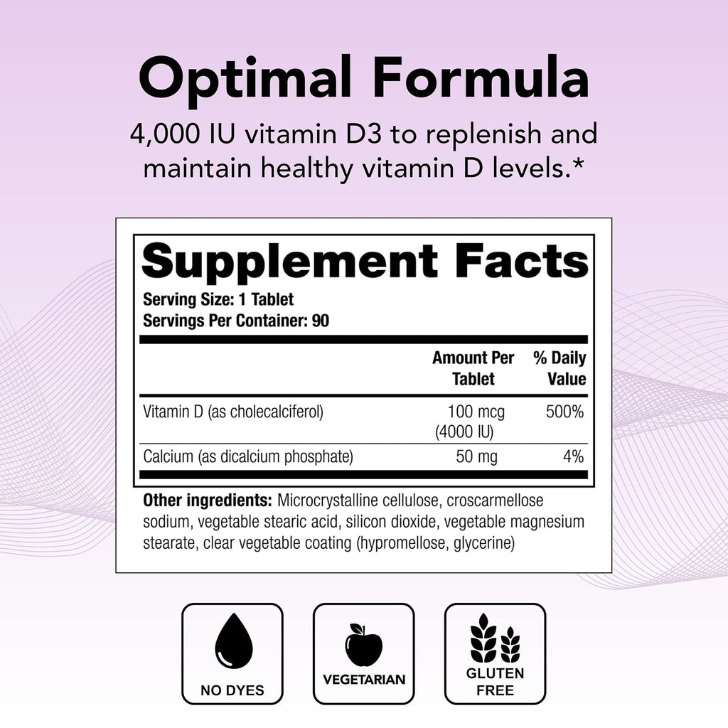 high potency vitamin D3 4000 IU