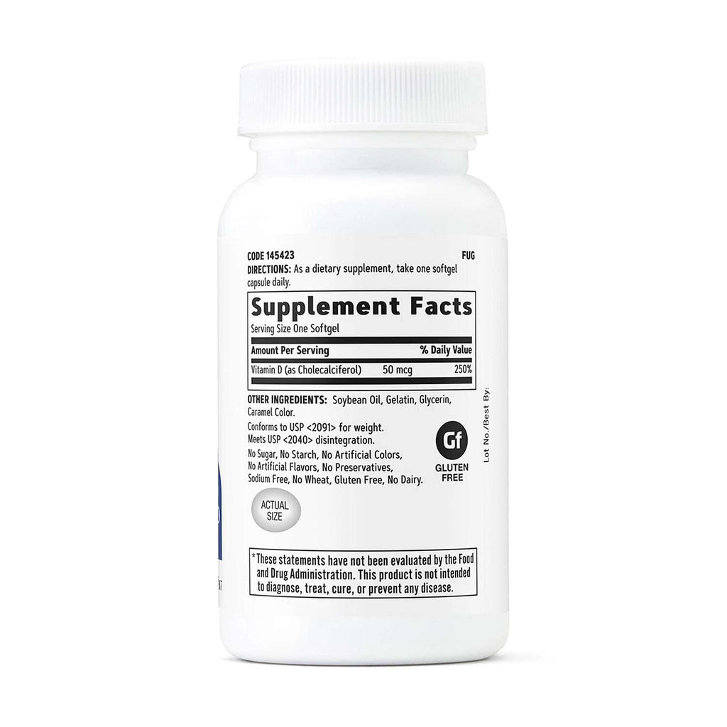 high potency vitamin D3 50 mcg supplement