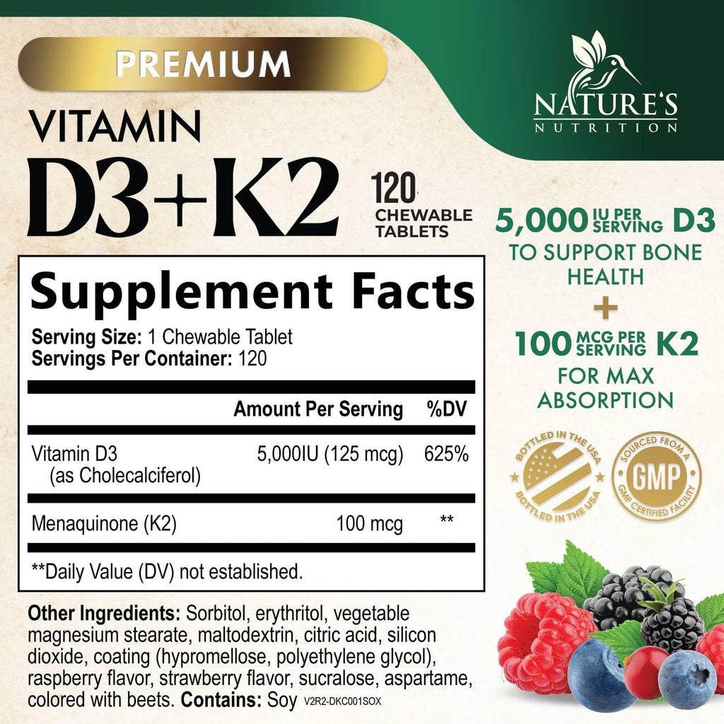 High potency vitamin D3 5000 IU