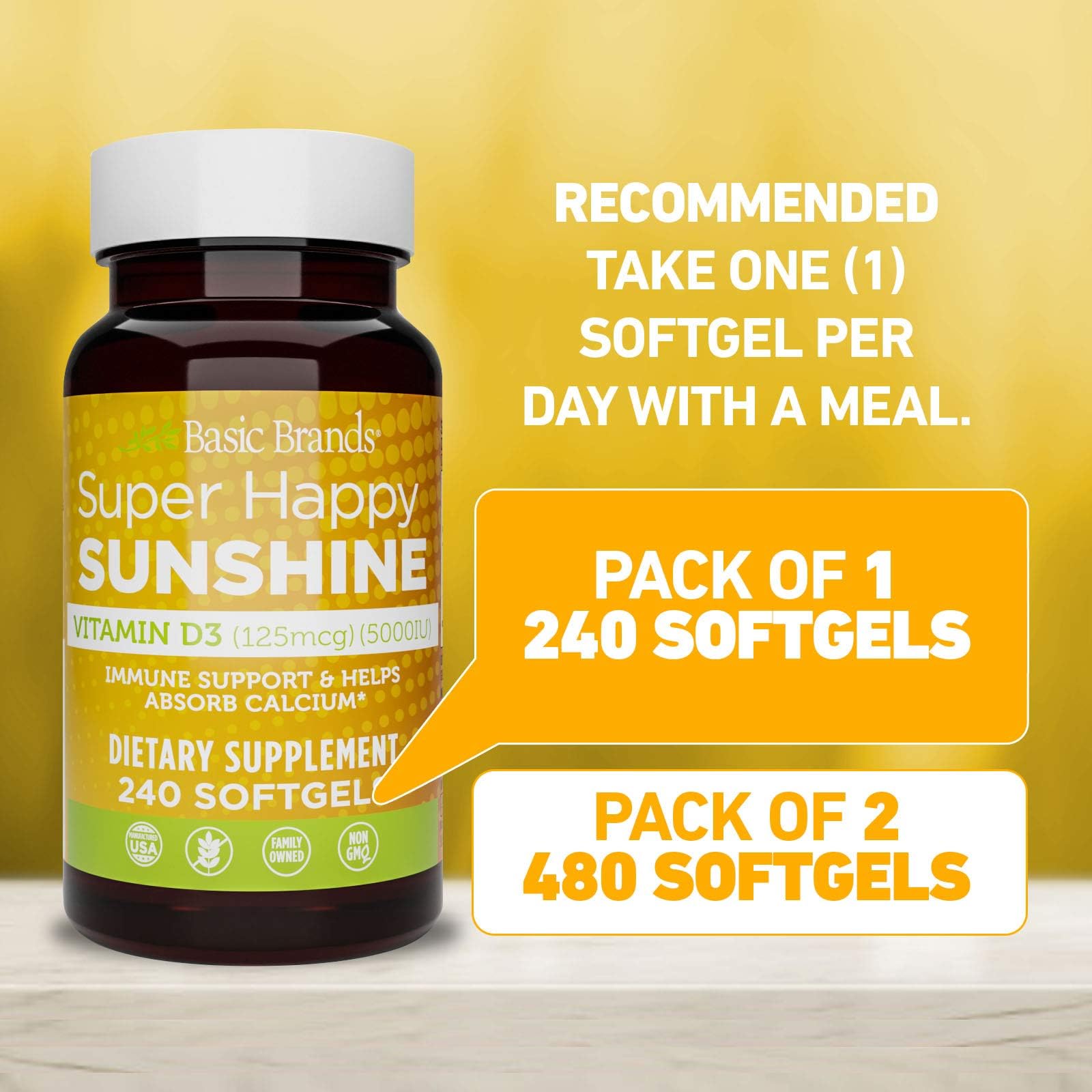 High potency Vitamin D3 5000 IU