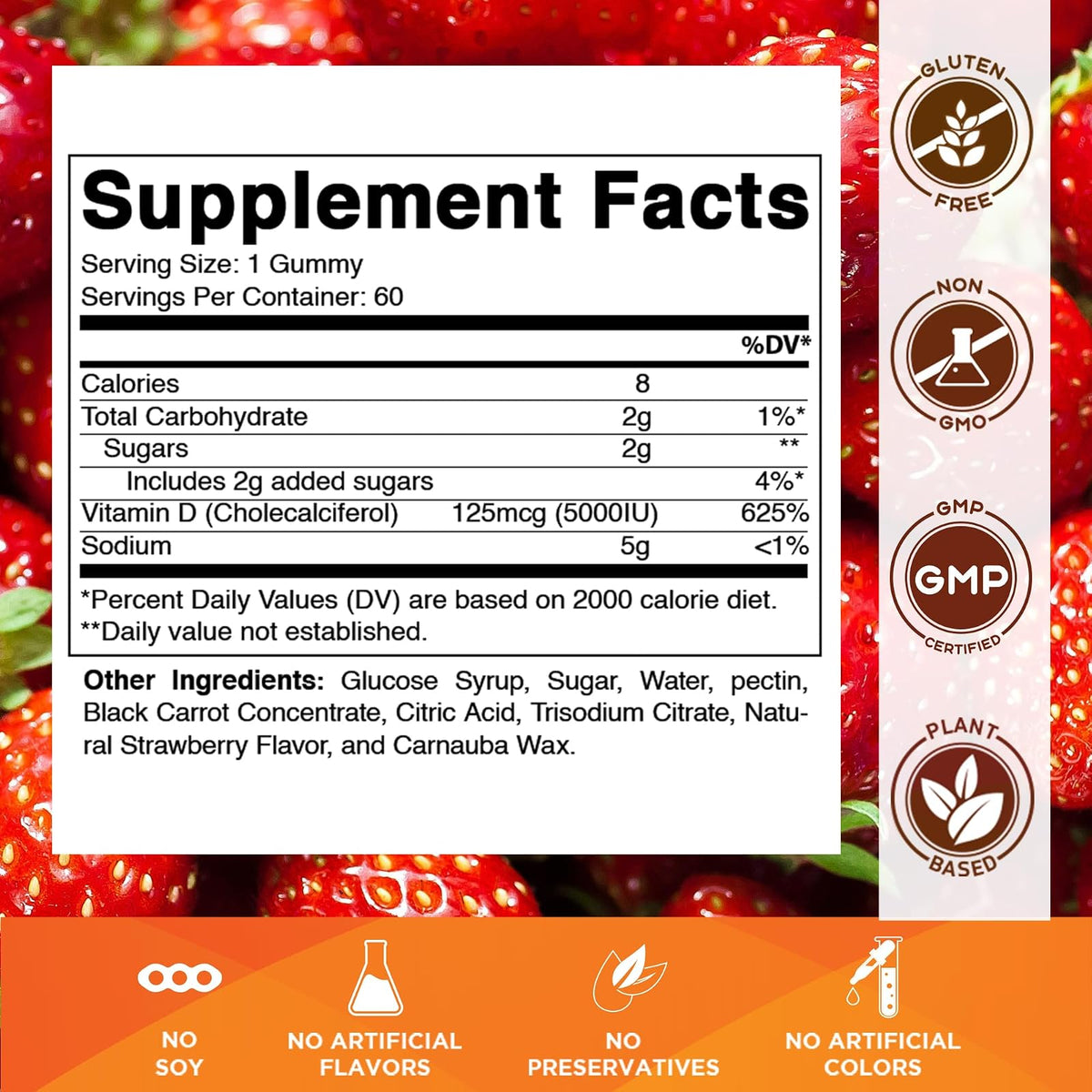 High potency Vitamin D3 5000 IU