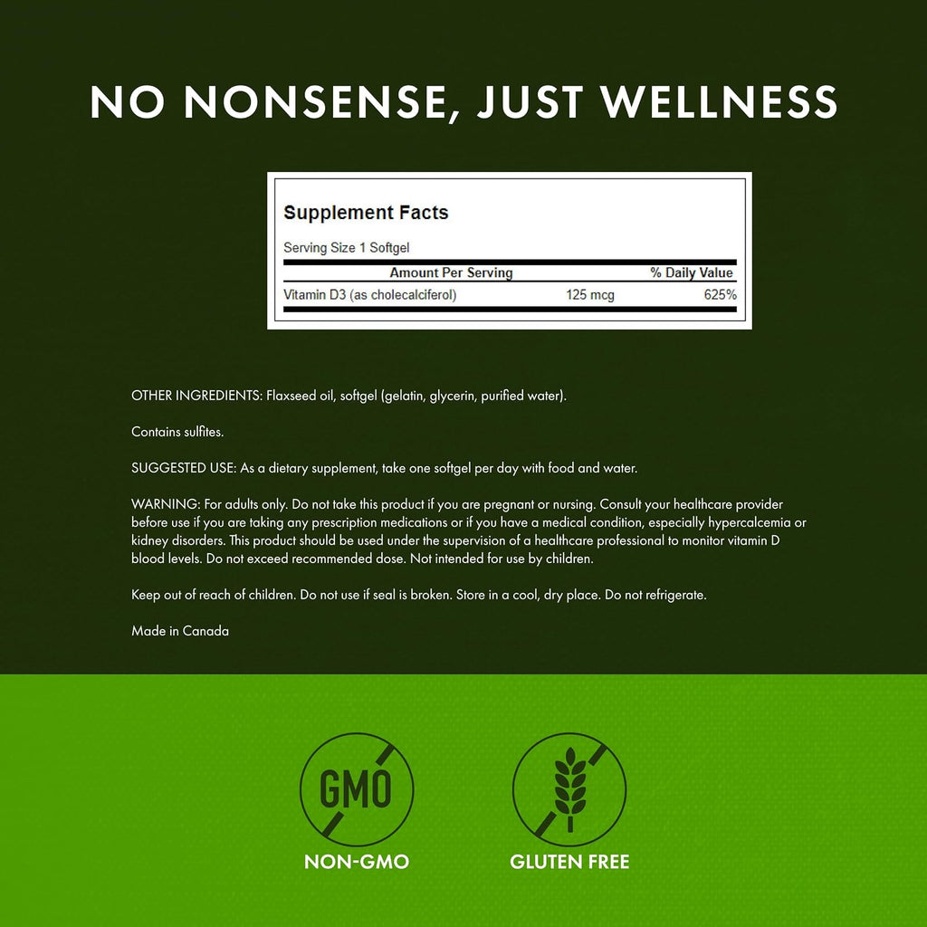 High potency Vitamin D3 5000 IU