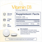 High potency Vitamin D3 5000 IU