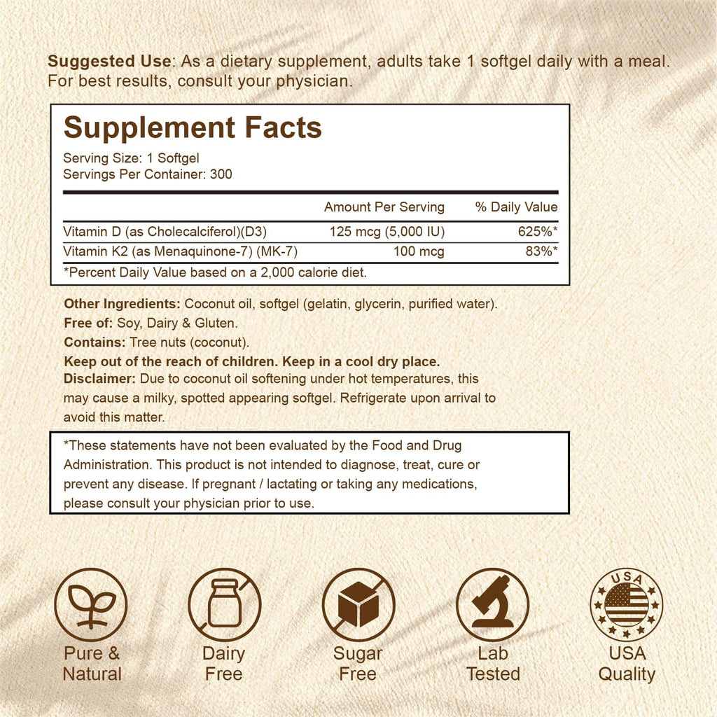 High potency Vitamin D3 5000 IU