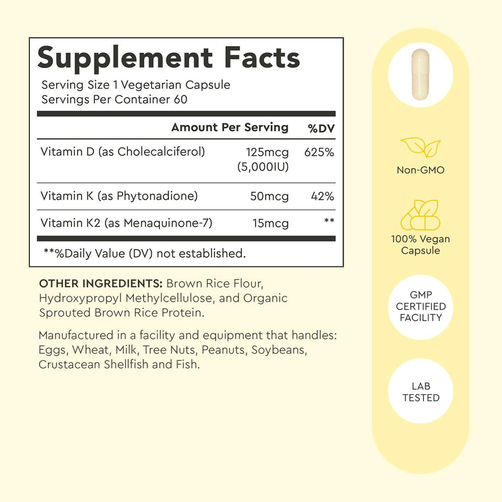 High potency vitamin D3 5000 IU