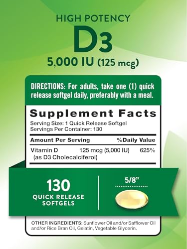 high potency vitamin D3 5000 IU