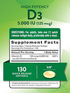 high potency vitamin D3 5000 IU